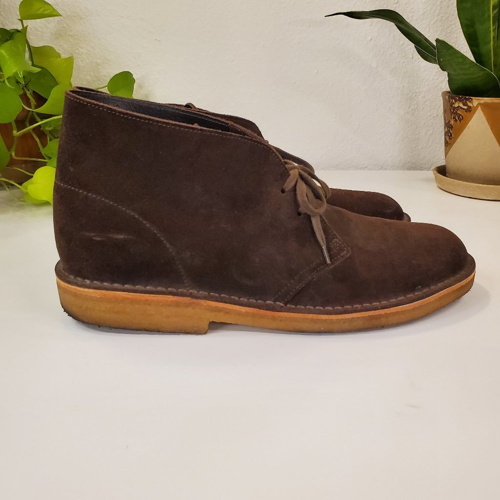 Clarks Originals Brown Suede Chukka Desert Boots - Gem